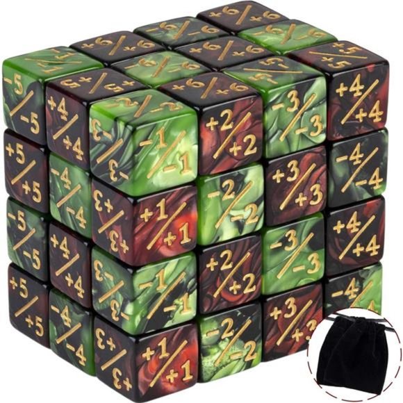 Toys | 48 Pieces Token Counters Creature Stats Or Loyalty Dice Marble ...